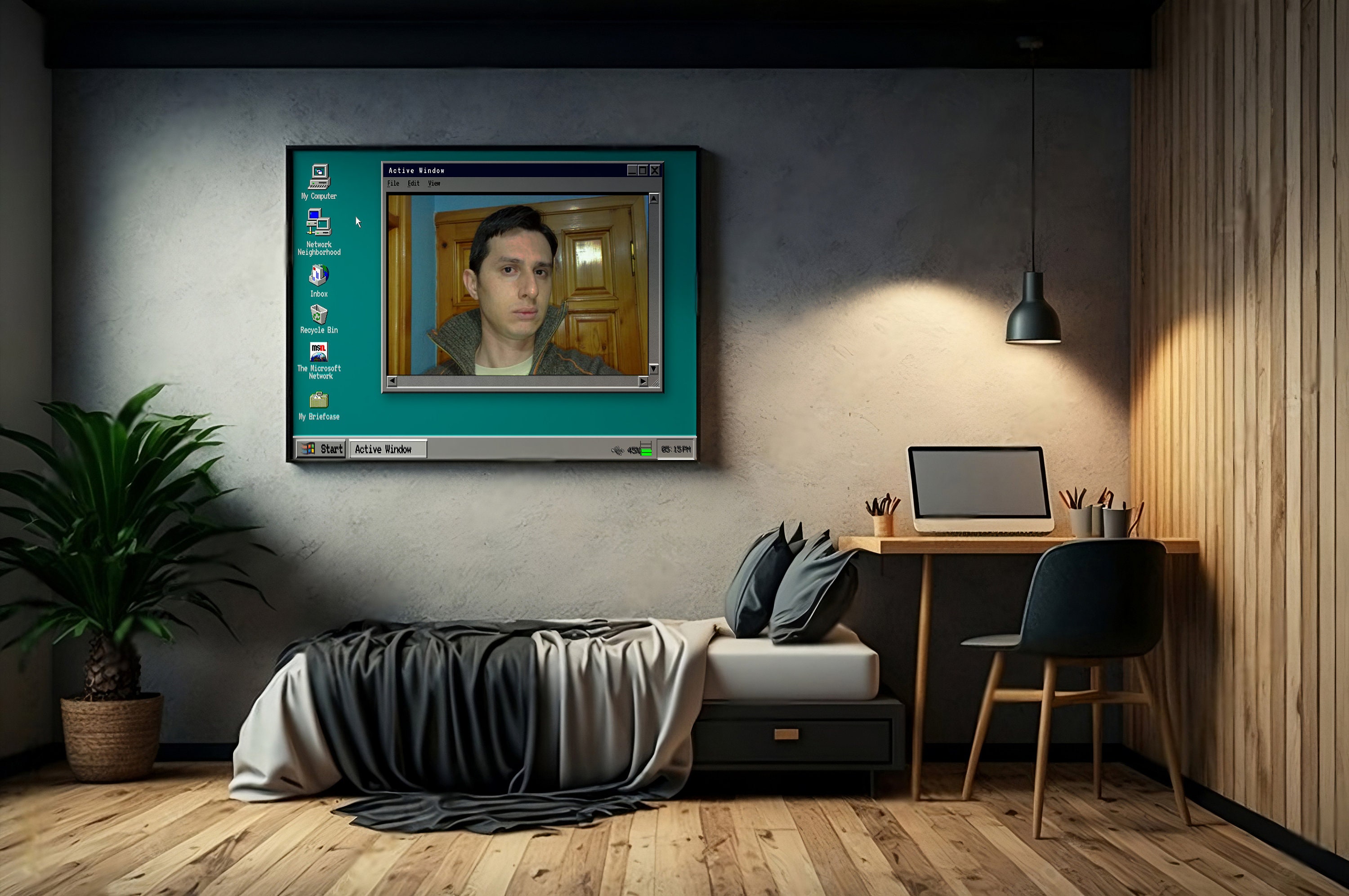 Editable Personalisable Windows 95 Mockup - Retro Style Photo Frame - Etsy