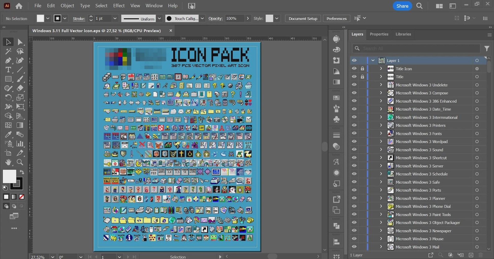 Retro 90s Pixelart Icon Pack – Classic GUI Style Icons for Mobile ...