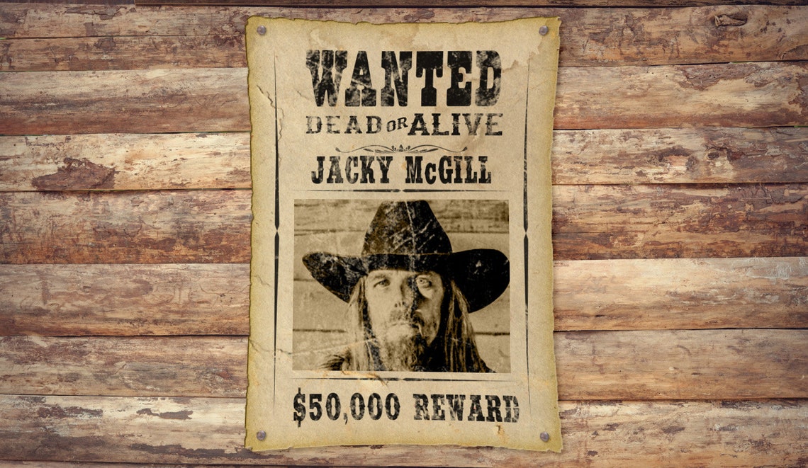 Wanted Poster Mockup (editable - Printable) - Etsy