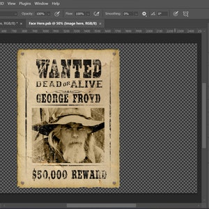Wanted Poster Mockup (editable - Printable) - Etsy