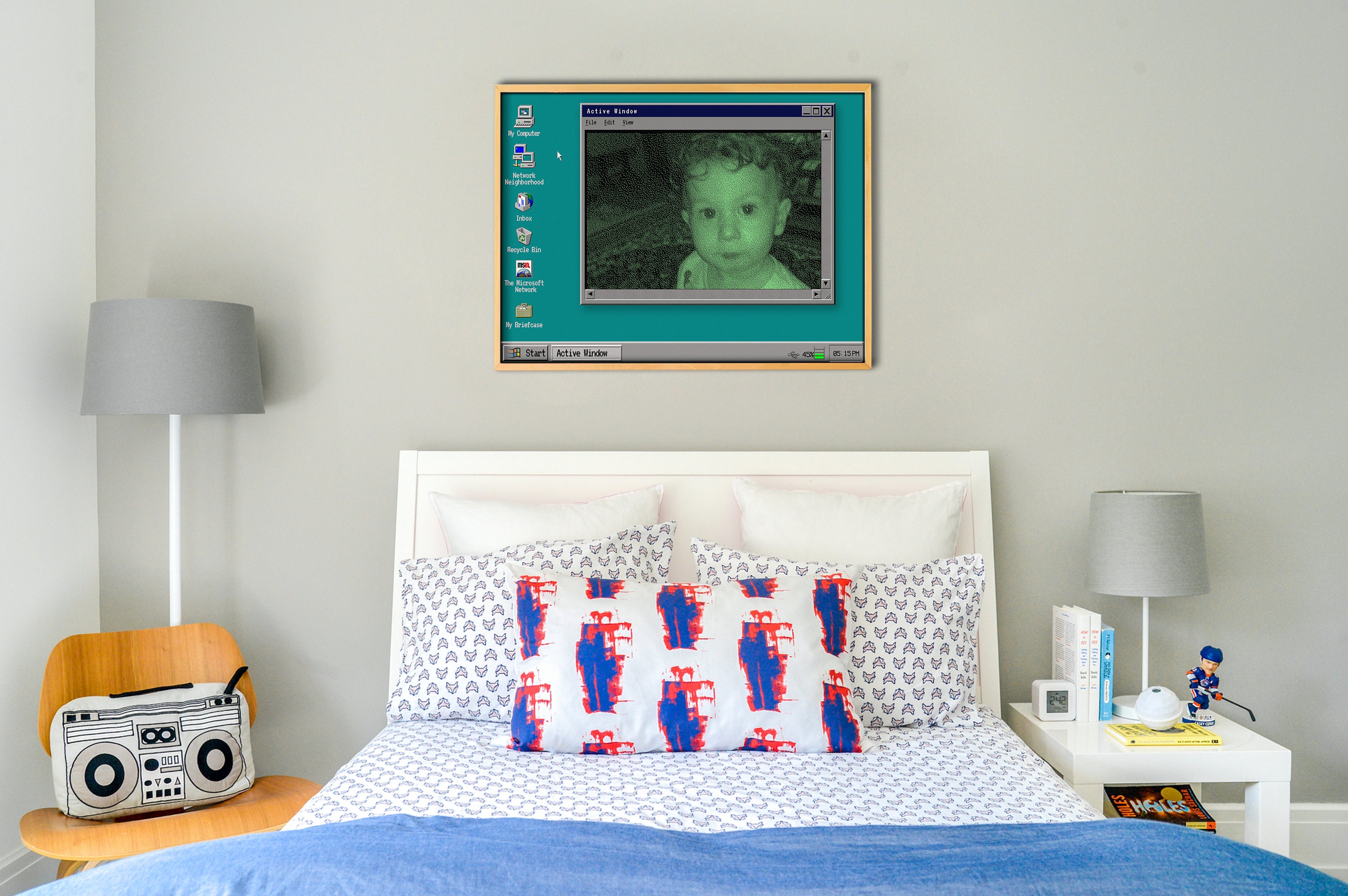 Editable Personalisable Windows 95 Mockup - Retro Style Photo Frame - Etsy