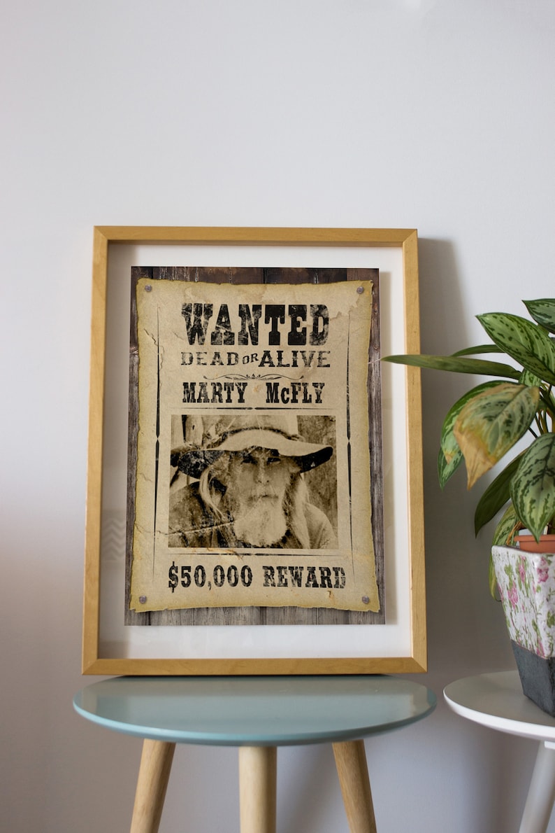 Wanted Poster Mockup (editable - Printable) - Etsy