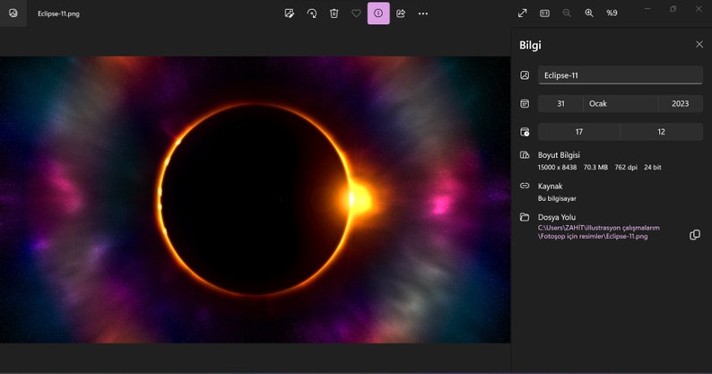 Solar Eclipse (editable-printable) - Etsy