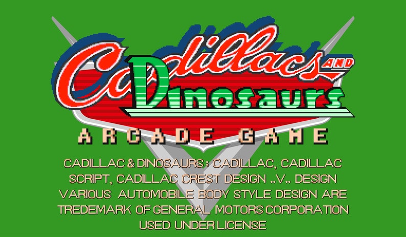 Cadillac and Dinosaurs Retro Arcade Svg Font - Etsy