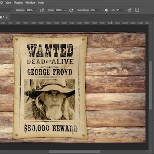 Wanted Poster Mockup (editable - Printable) - Etsy