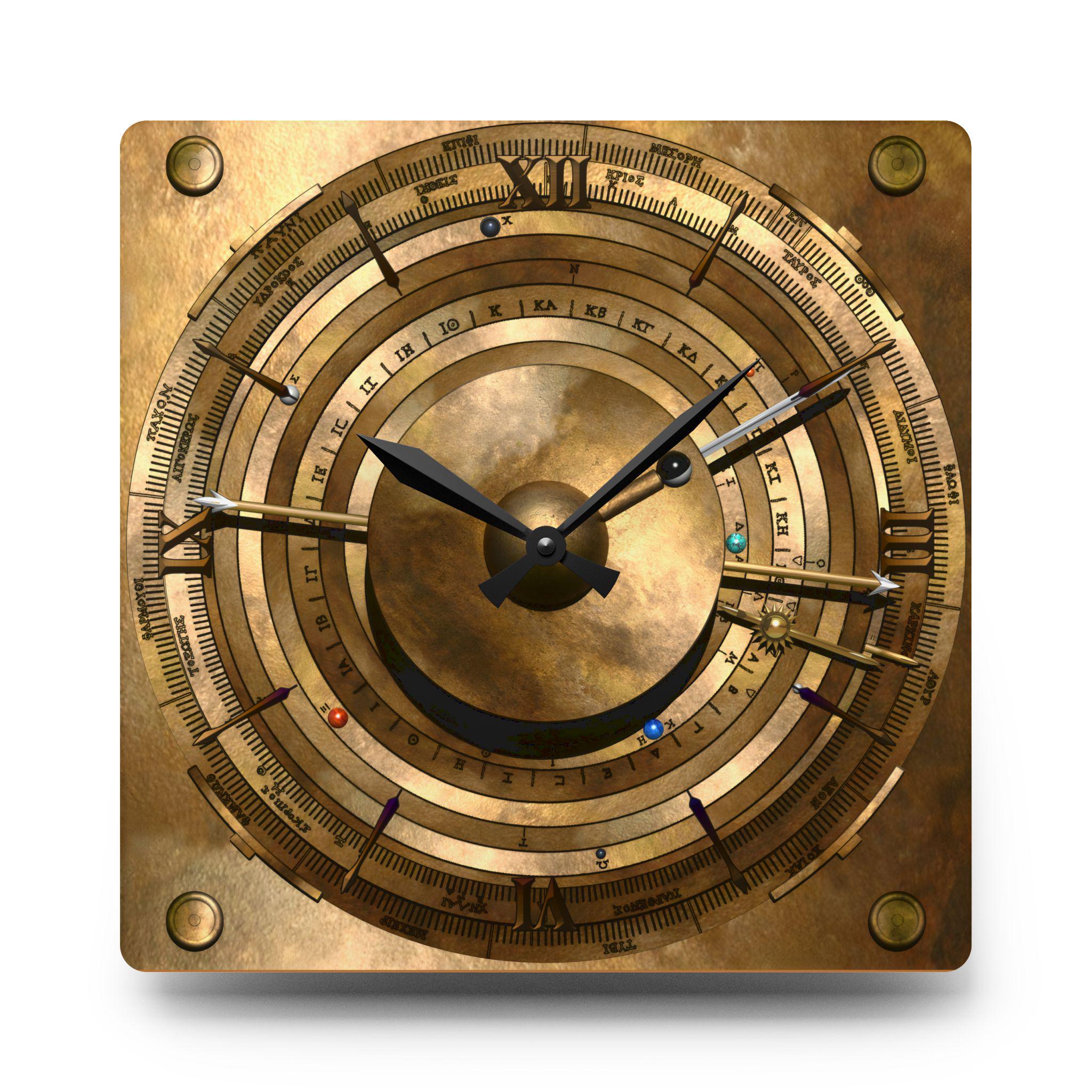 Antikythera Mechanism Interface Acrylic Wall Clock 12H - Etsy