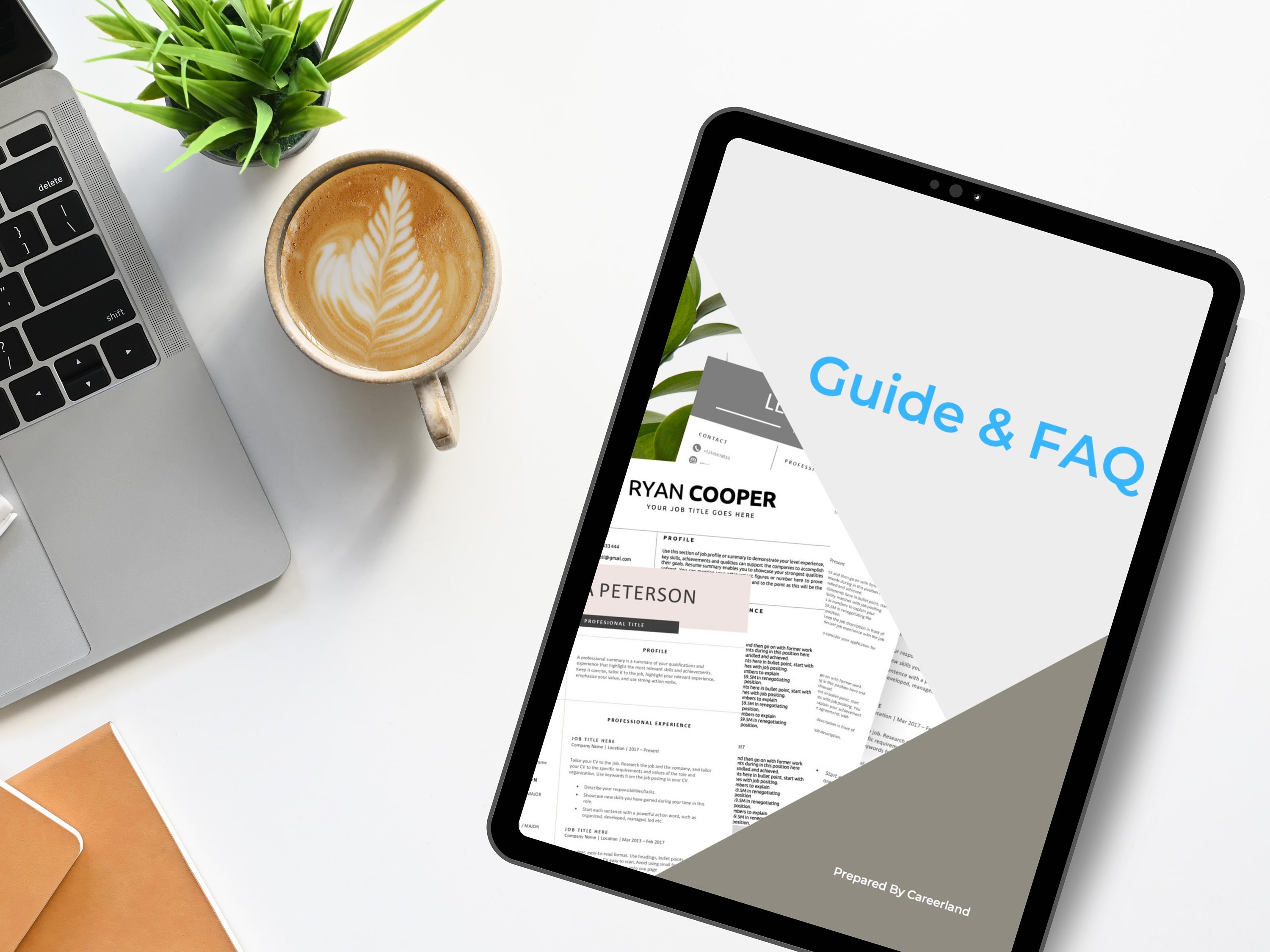 Minimalist ATS CV Template ATS Resume Modern Executive - Etsy