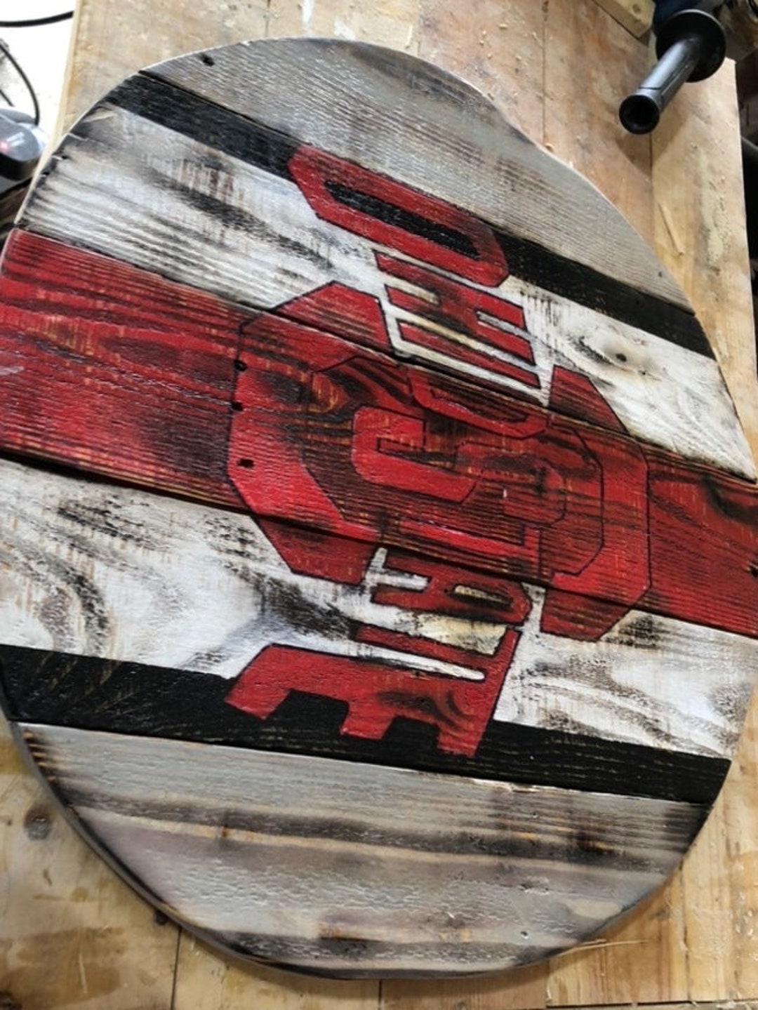 Ohio State Round Wall Sign - Etsy