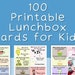 100 Printable Fun Fact Cards for Kids, Instant Download Fun Fact Cards ...