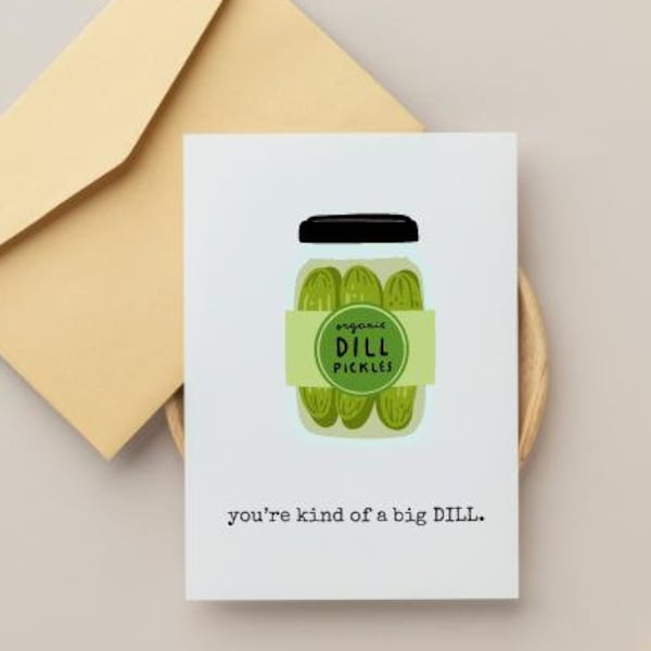 Pickle Card - Etsy