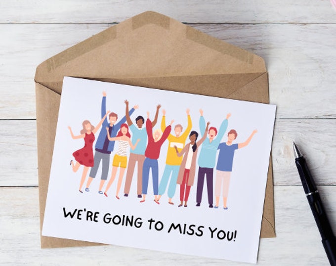 Farewell Card Foldable Printable Instant Digital Download, Appreciation ...