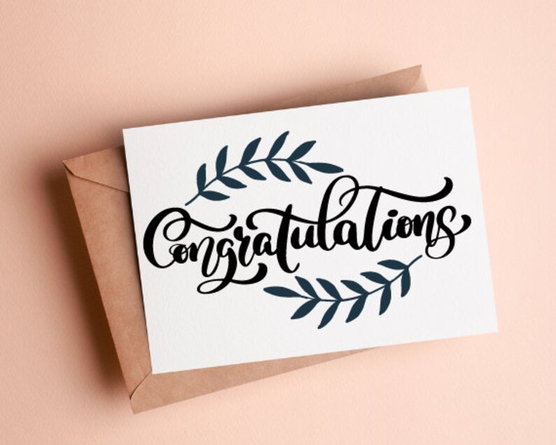 PRINTABLE Congratulations Card, Digital Download Congrats Card ...