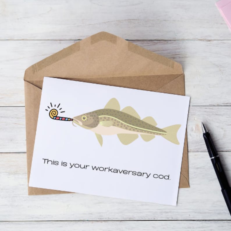 PRINTABLE Workaversary Card, Digital Download Work Anniversary Card ...