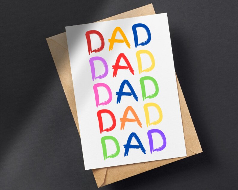 PRINTABLE Father's Day Card Digital Download Father's - Etsy