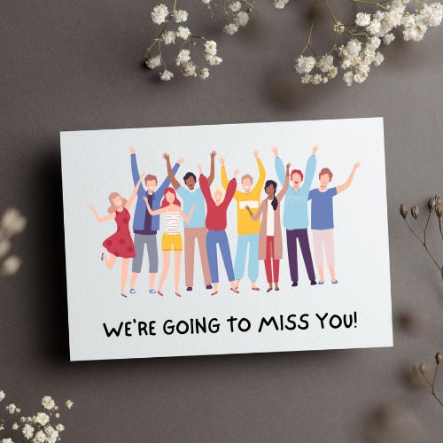 PRINTABLE Farewell Card From Group, Digital Download Co-worker Card ...