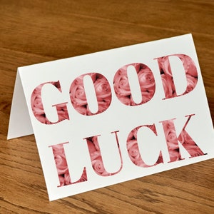PRINTABLE Good Luck Card, Digital Download Good Luck Card, Good Luck Printable Cards for Any ...