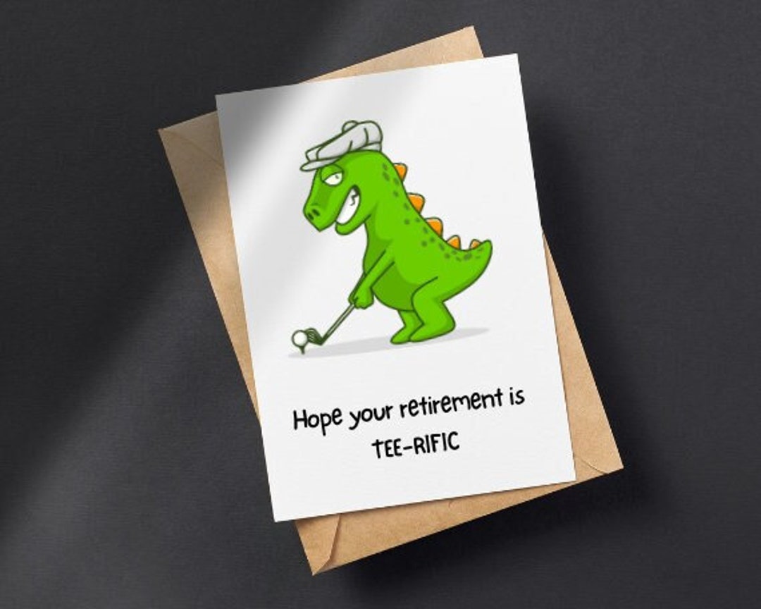 PRINTABLE Funny Golf Retirement Card for Coworker or Boss, Digital ...