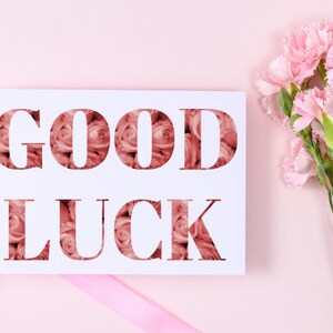 PRINTABLE Good Luck Card, Digital Download Good Luck Card, Good Luck ...