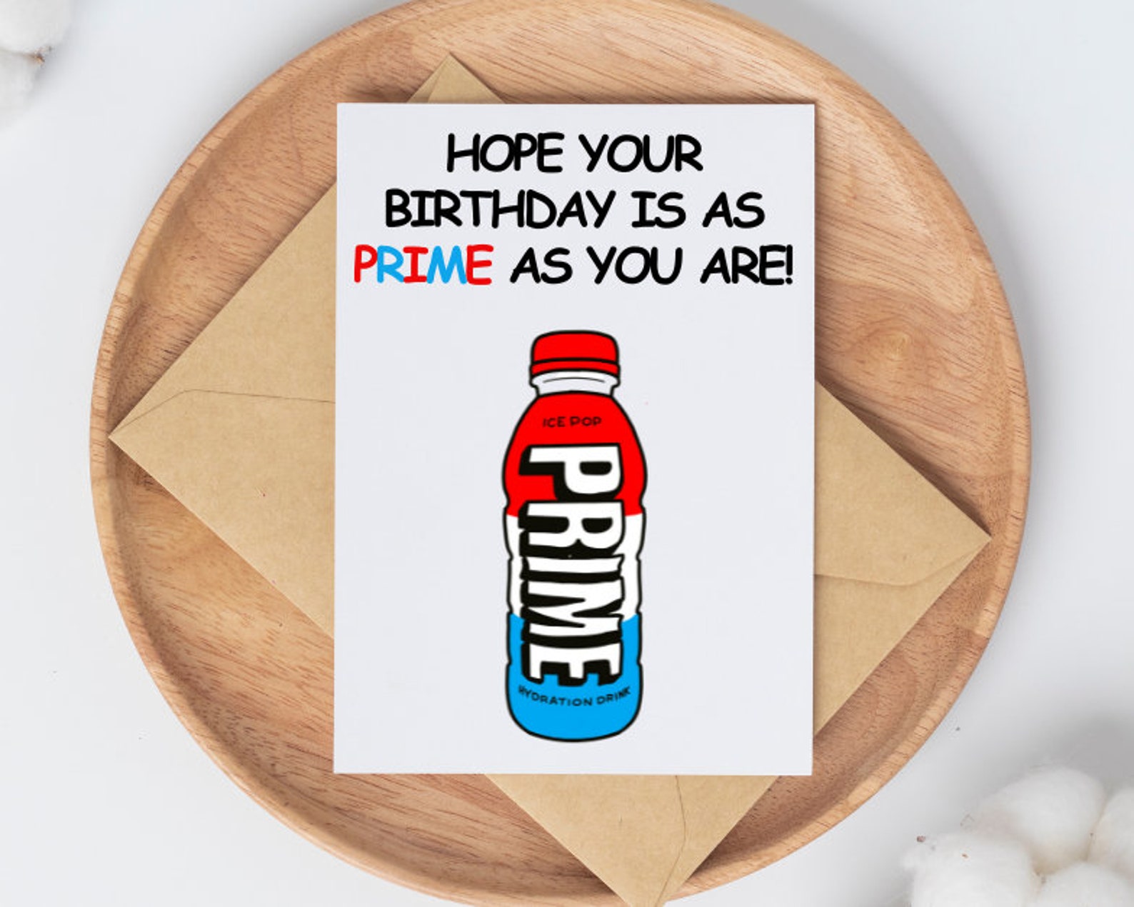 PRINTABLE Kids Birthday Card, Digital Download Prime Birthday Card ...