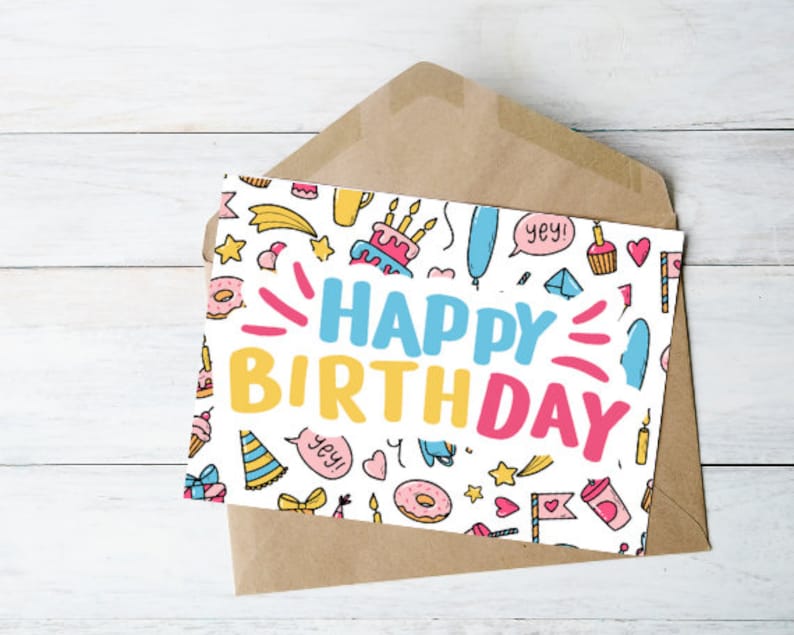PRINTABLE Birthday Card, Digital Download Birthday Card, Funny ...