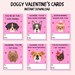 Printable Dog Valentine's Day Cards, Classroom Valentine's Day Cards ...