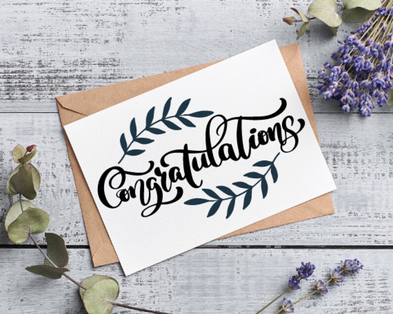 PRINTABLE Congratulations Card, Digital Download Congrats Card ...
