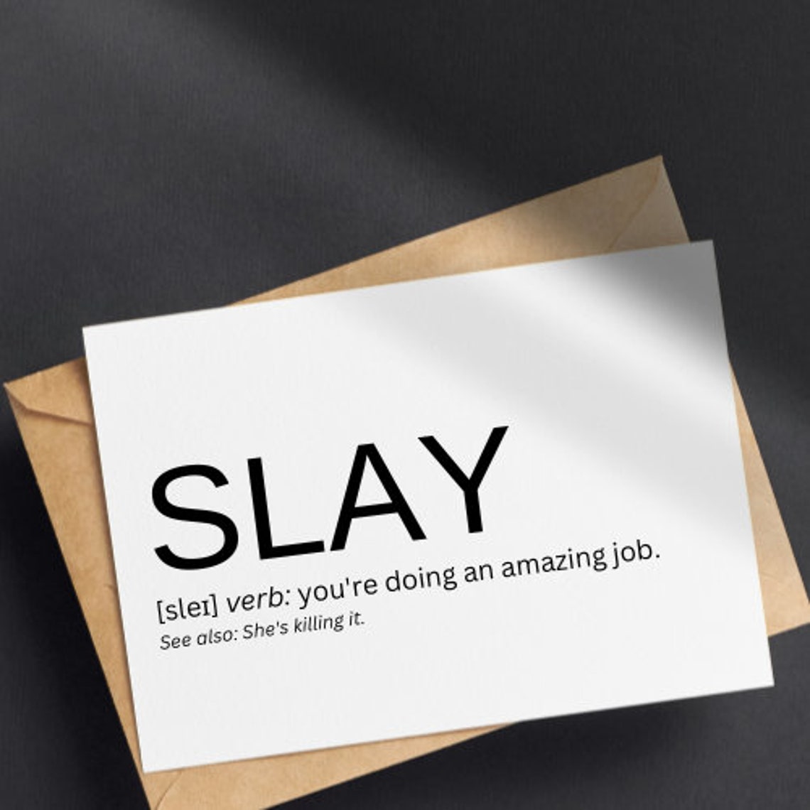 PRINTABLE Slay Congratulations Card, Digital Download Congrats Card ...