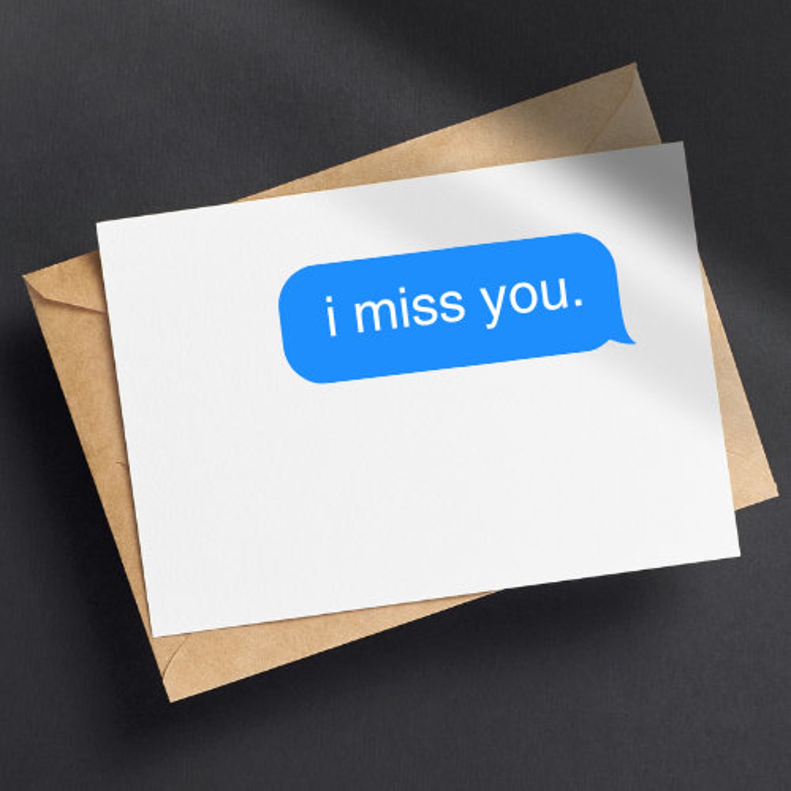 PRINTABLE I Miss You Card, Digital Download Couple's Card, Cute Miss ...