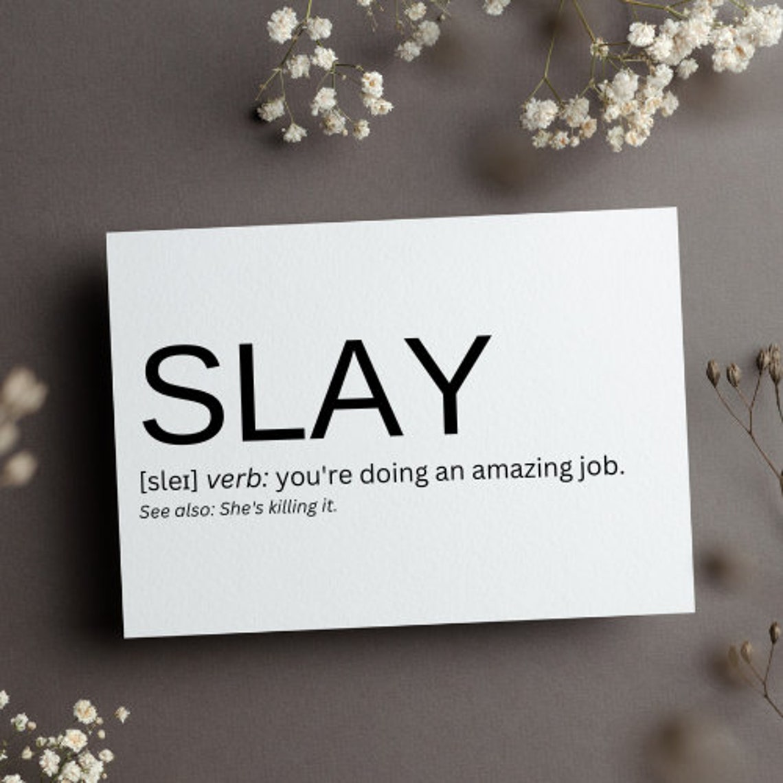 PRINTABLE Slay Congratulations Card, Digital Download Congrats Card ...