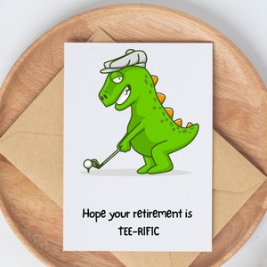 PRINTABLE Funny Golf Retirement Card for Coworker or Boss, Digital ...