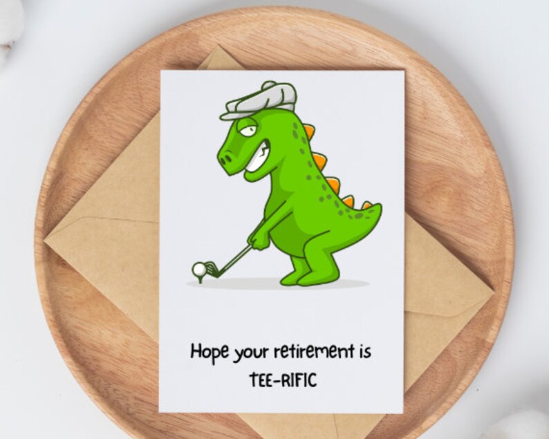 PRINTABLE Funny Golf Retirement Card for Coworker or Boss, Digital ...