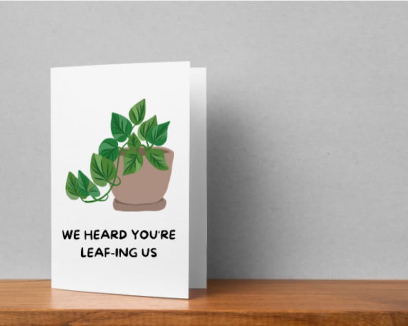 PRINTABLE Farewell Card for Coworker or Boss, Digital Download Goodbye ...