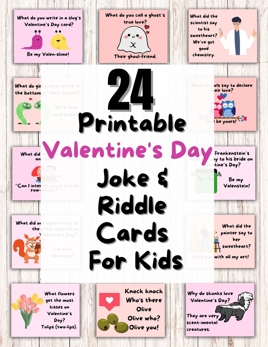 24 Printable Kids Valentine's Day Jokes, Kids Valentine's Day Lunch Bag ...