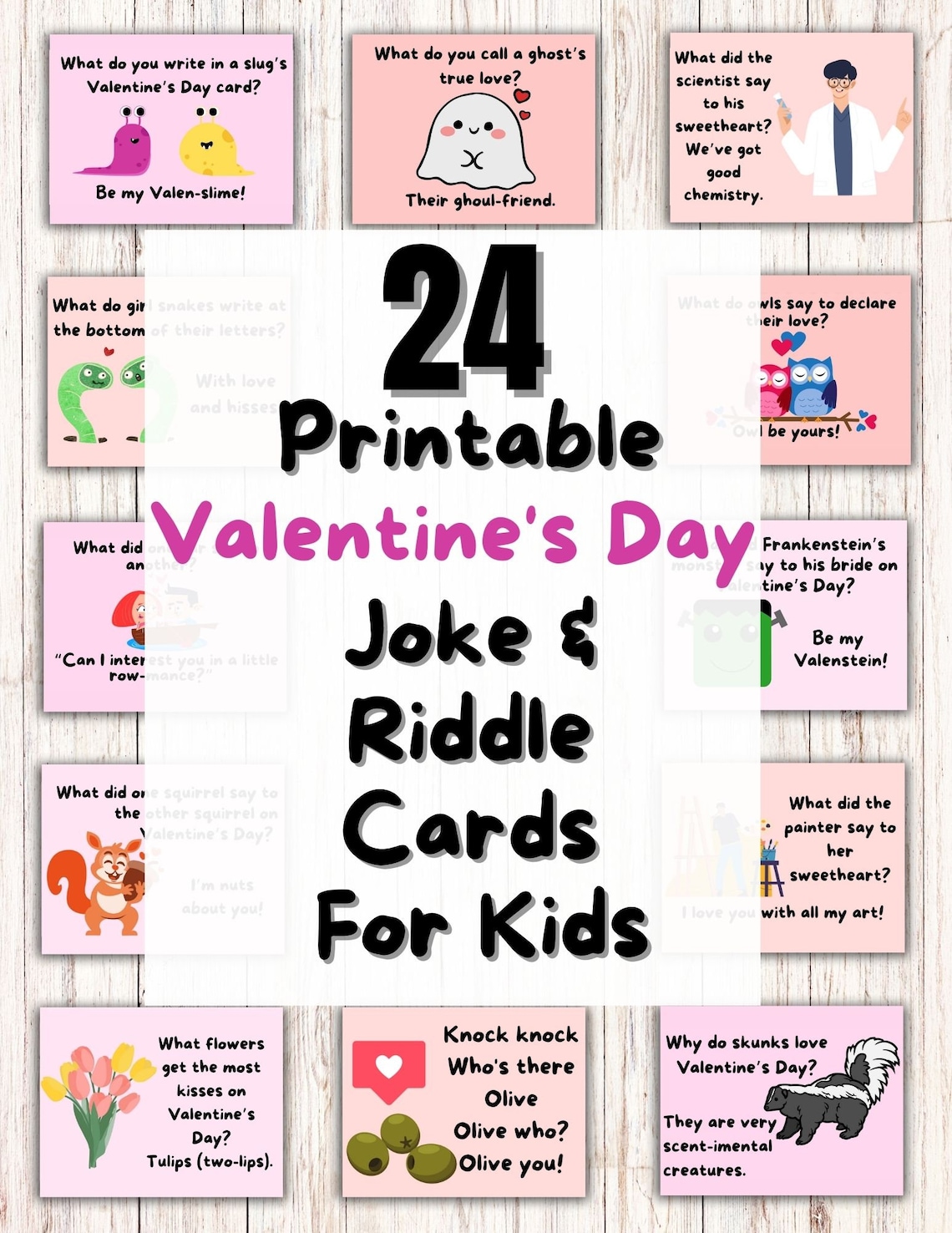 24 Printable Kids Valentine's Day Jokes, Kids Valentine's Day Lunch Bag ...