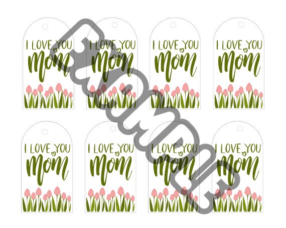 PRINTABLE Mother's Day Gift Tags, Instant Download Gift Tags for Mom ...