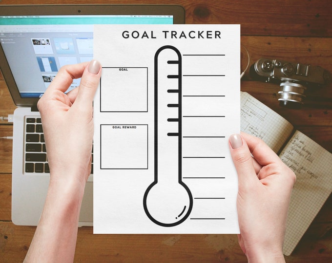 PRINTABLE Really Big Goal Thermometer, Printable Goal Chart, Really Big ...