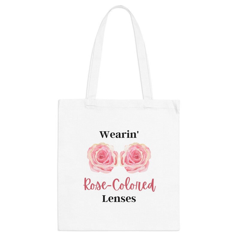 Rose-colored Lenses Tote Bag, Miley Cyrus Tote Bag, Rose Lover Gift ...