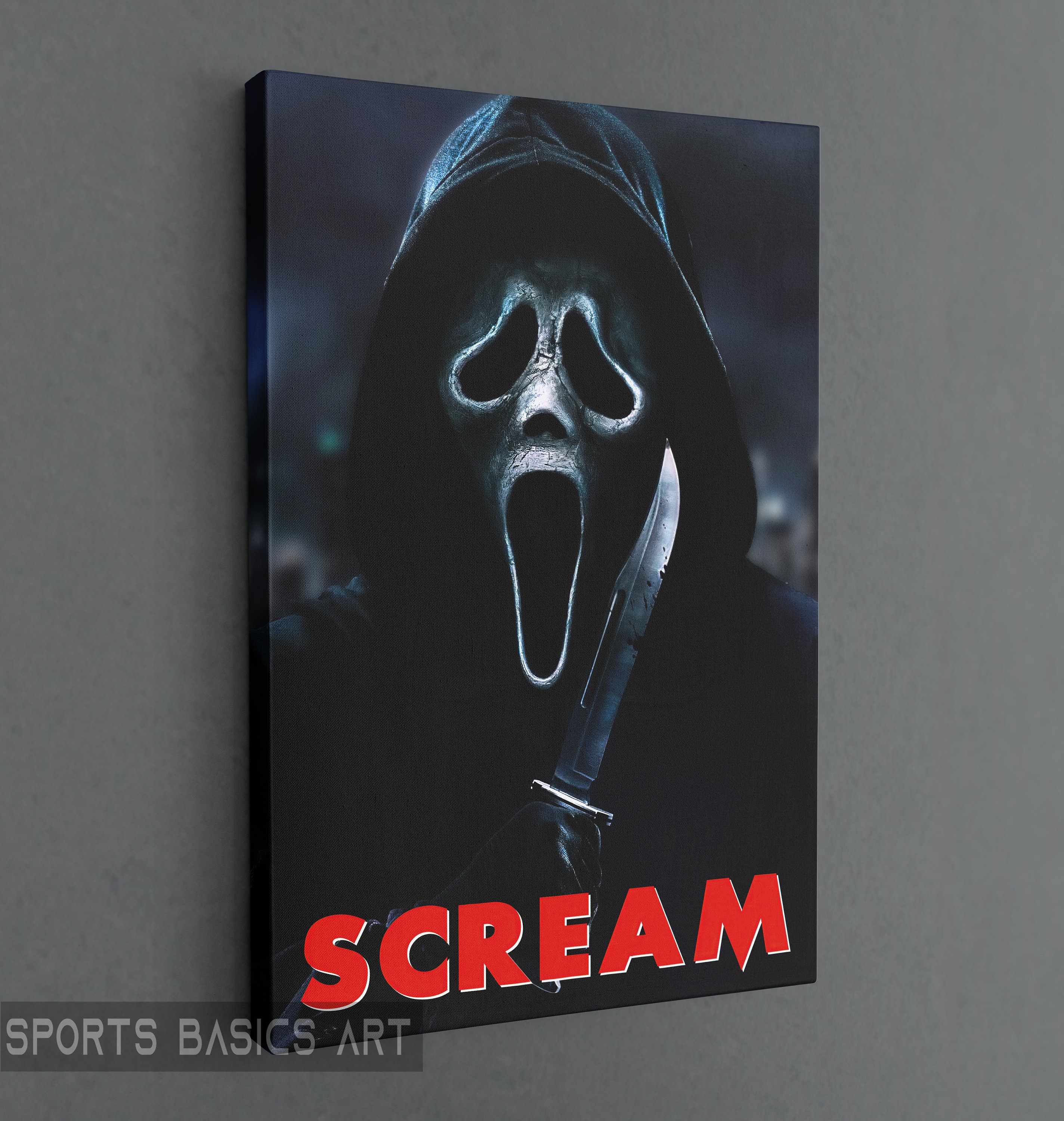 Ghostface Posters Scream Posters Horror Movie Posters Canvas Wall Art ...