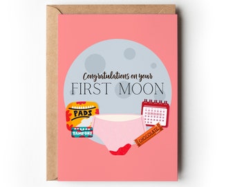Cute Period Card - Etsy