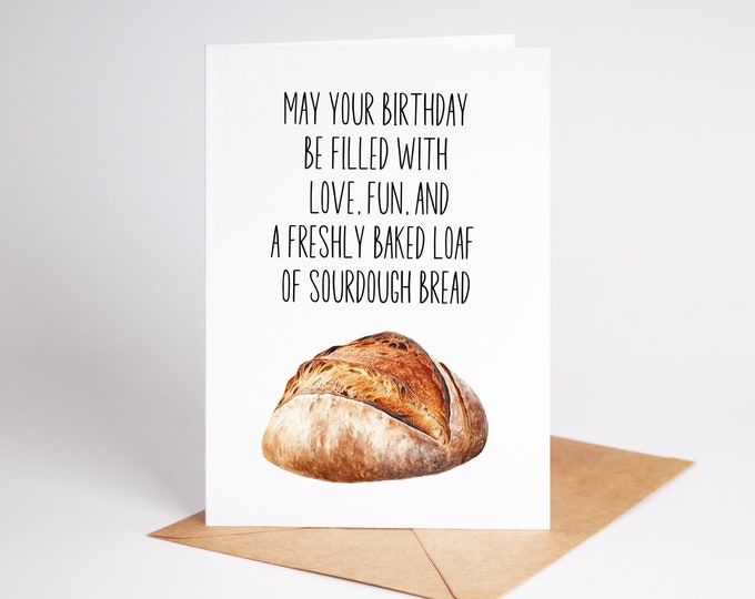 Sourdough Bread Card - Breader Together Valentine's Day Card - Card for ...