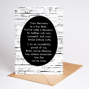 Your Recovery is a Big Deal | Thoughtful Recovery Card | Recovery ...