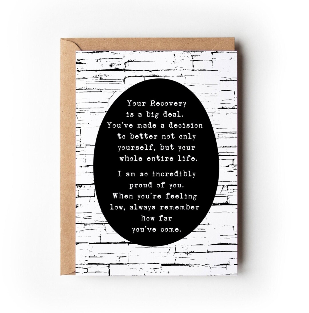 Your Recovery is a Big Deal | Thoughtful Recovery Card | Recovery ...