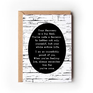Your Recovery is a Big Deal Thoughtful Sobriety Gift Recovery ...