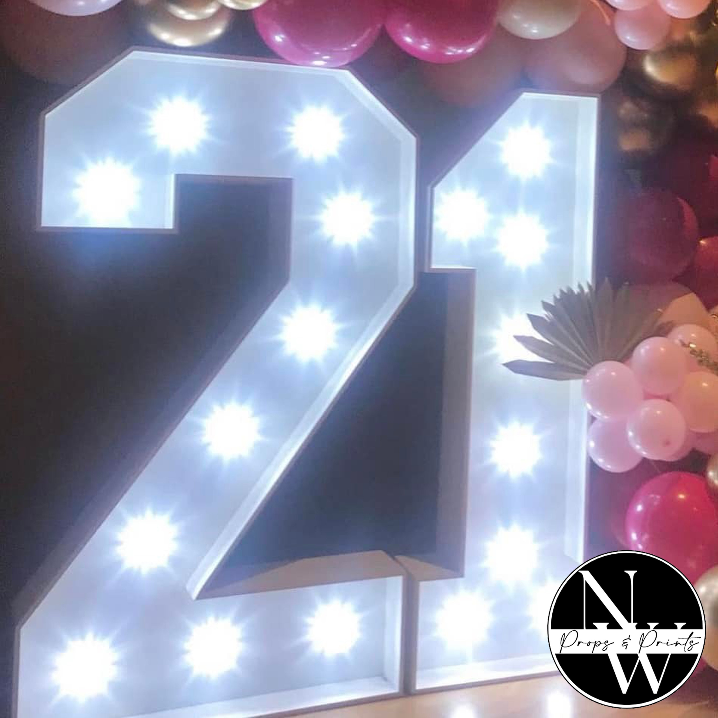 4ft Tall Light Up LED Big Giant Birthday Numbers Party - Etsy UK