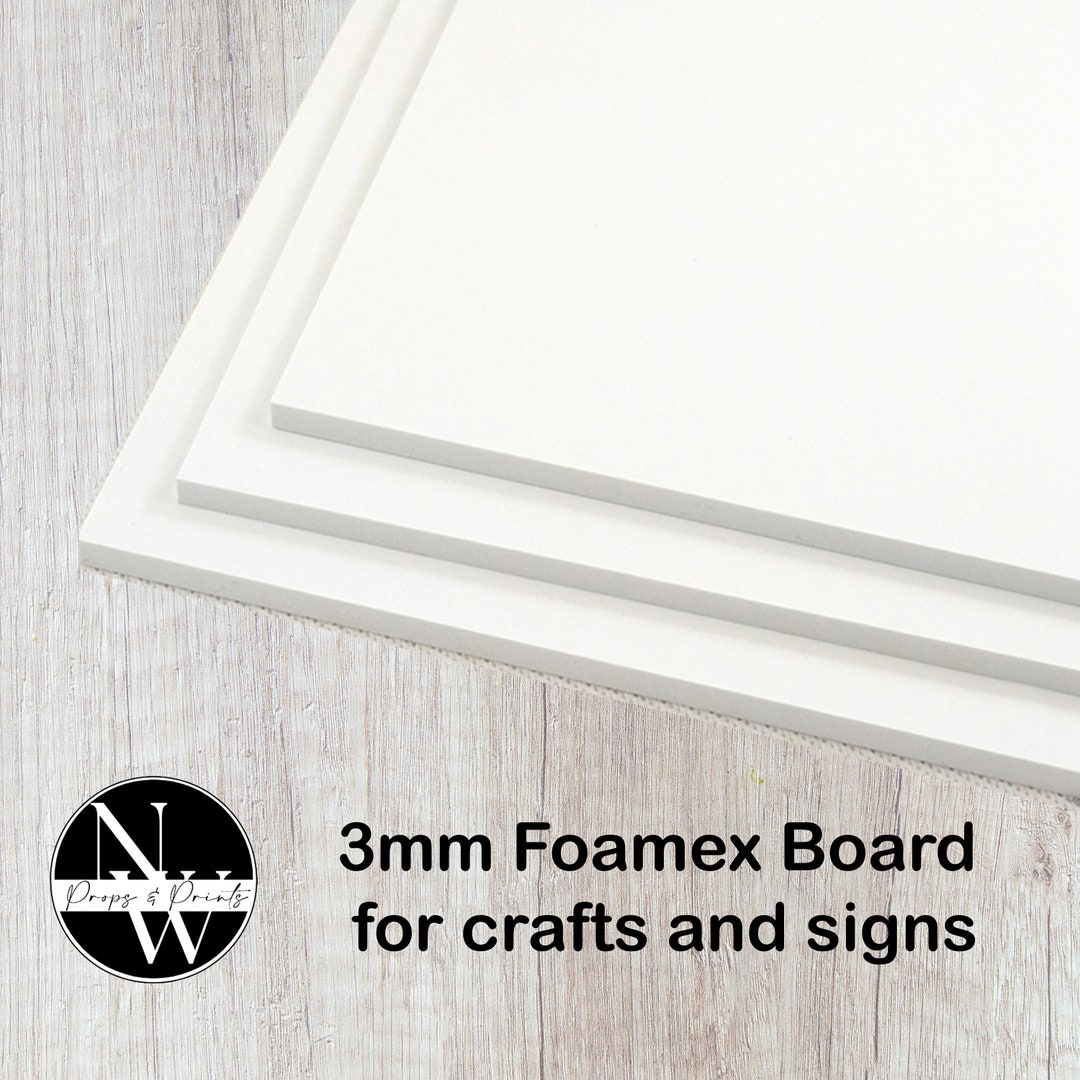 3mm White PVC Foam Board A3 Size, Foamex Foamalite Craft, Hobby Sheet ...