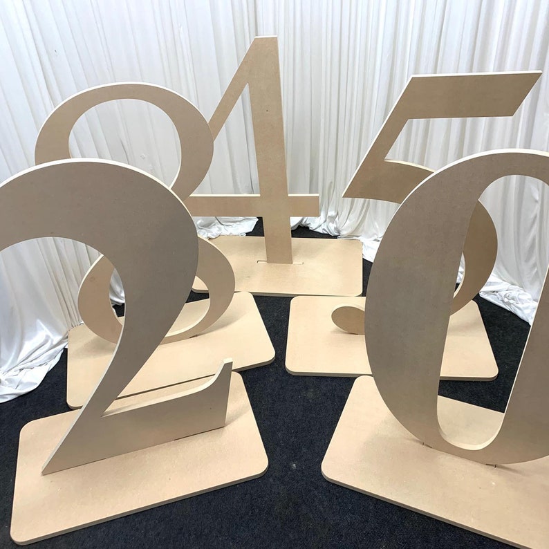 4ft Large Giant Big XL Wooden Numbers MDF Festival Birthday - Etsy UK