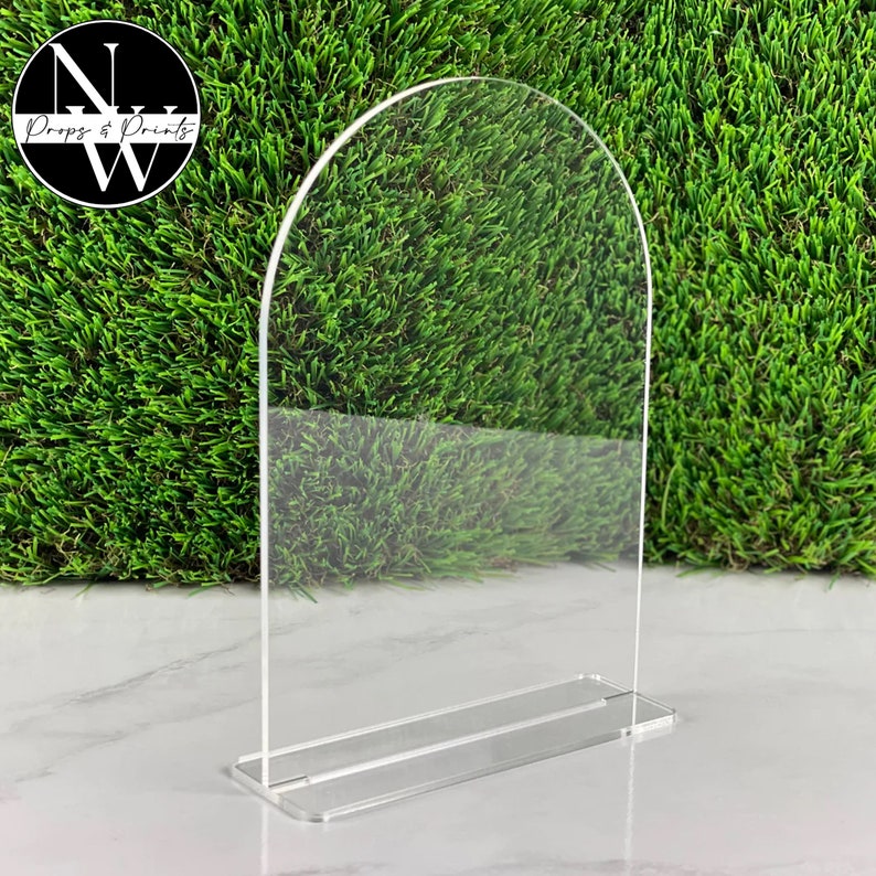 Acrylic Blank Table Arch Sign Weddings Birthdays Baby - Etsy UK