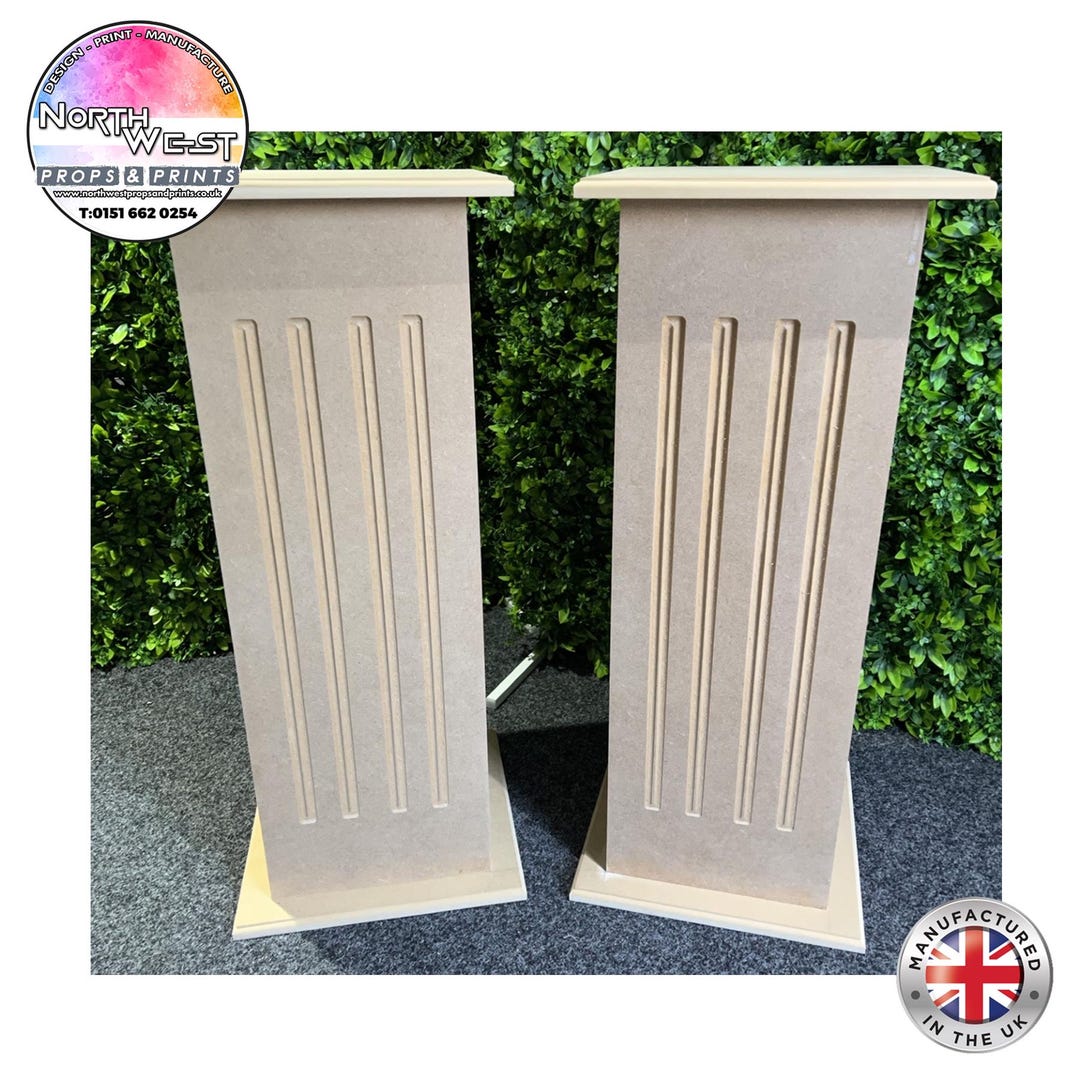Roman Wooden MDF Podium Plinth, for Flower Display, Shop, Office, Baby ...