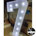 Full Set of 10 LED Numbers 4ft & 5ft Tall Light up Big Giant Birthday ...