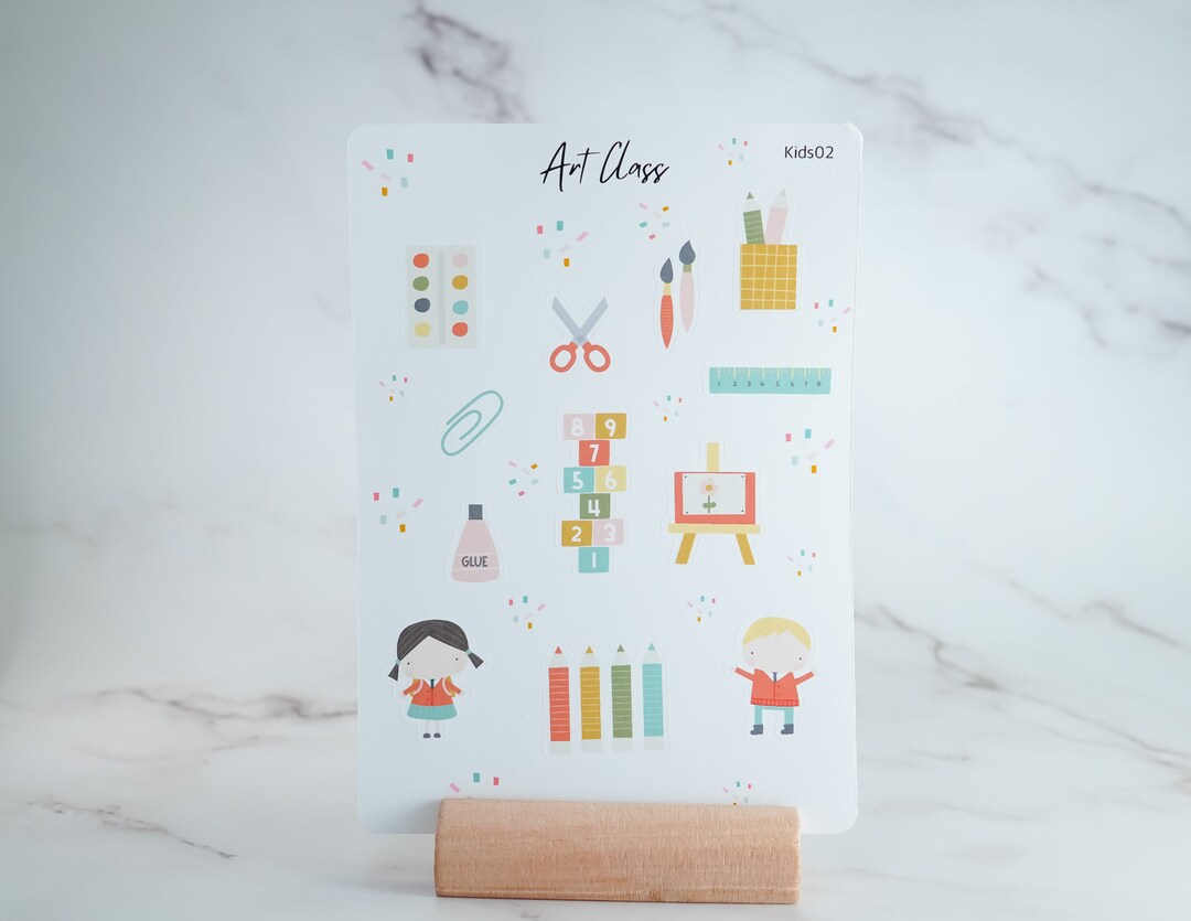 Sticker Sheet Art Lessons art Class Back to - Etsy